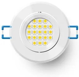 Podhledové LED svítidlo, Ø8,6cm, 3W, teplá bílá