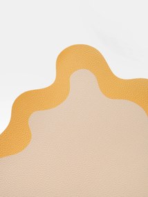 Sinsay - Prostírání se zvlněným okrajem 2 pack - žlutá