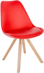 Bhm germany Jídelní židle Sofia II, syntetická kůže, červená