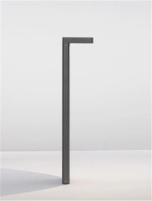 NV 9492770 Venkovní sloupkové svítidlo POET antracitový hliník a čiré sklo LED 8W 3000K 220-240V 94st. IP65 - NOVA LUCE