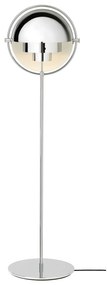 Stojací lampa GUBI Multi-Lite, výška 148 cm, chrom/chrom