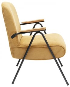 Žlutá židle s područkami Ryan KARE DESIGN