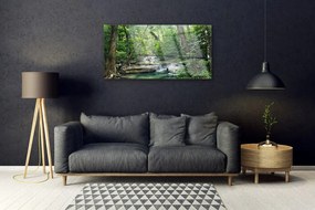 Obraz na skle Lesní Les Příroda 120x60 cm