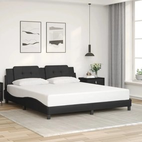 Rám postele s LED bez matrace Zadar černý 180 x 200 cm 3214124