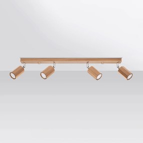 Sollux Lighting Stropní svítidlo ZEKE 4 dub