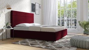 Eka Čalouněná postel Coral - Kronos 120x200 cm Barva látky: Červená (02), Úložný prostor: Bez úložného prostoru