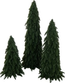 Umělý vánoční stromek s tmavě zelenými jehličkami velký – 28*28*95 cm