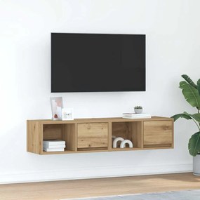 TV skříňky 2 ks Dub Artisan 60x31x25,5 cm Dřevěné konstrukce