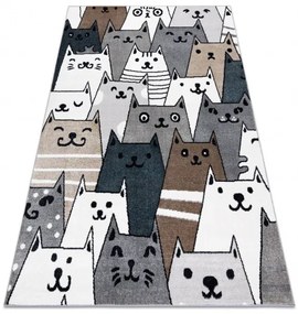 Dywany Łuszczów Dětský kusový koberec Fun Gatti Cats multi ROZMĚR: 140x190