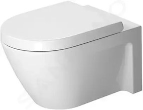 DURAVIT - Starck 2 Závěsné WC, WonderGliss, bílá (25340900001)