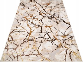 Koberec Gold 200x300 Stylový moderní lesk w07