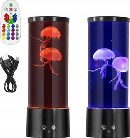 Láva Barevná Lampa Jellyfish, Led Lampa Do Akvária, Do Pokoje, Na Stůl