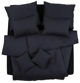 SCANquilt povlečení JERSEY UNI antracitová 140 x 200/70 x 90 cm