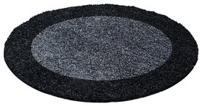 Ayyildiz Kusový koberec LIFE 1503, kulatý, Antracitová Rozměr koberce: 120 cm KRUH