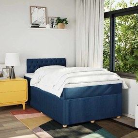 Box spring postel s matrací černá 120x190 cm textil 3289708