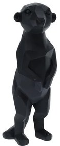 Dekorace geometric Surikata, 27 cm, černá