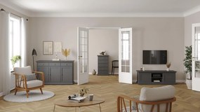 FALCO Komoda Provence 717 šedá
