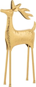 Dekorativní kovový sob Reindeer zlatý – 43*15*87 cm