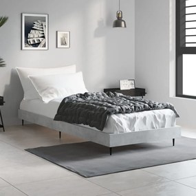 Rám postele betonově šedý 75 x 190 cm kompozitní dřevo,  832313 HangarStore.cz