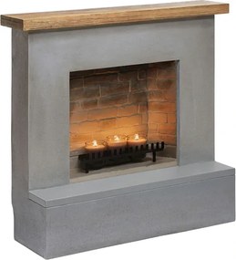Dekorativní krb na svíčky Tagu Rolf Concrete Grey