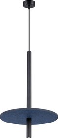Tmavě modré/béžové kovové závěsné svítidlo ø 30 cm Rilu – Sollux
