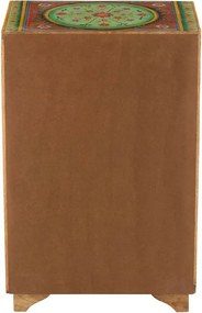 Dřevěná barevná komoda Mumbai mango wood - 43*29*65 cm