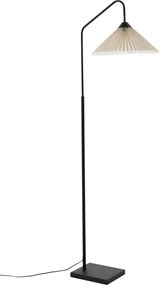 Černá/krémová látková stojací lampa s ohybatelnou konstrukcí (výška 155 cm) Kate – Ellos Home