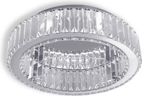 Toolight Toolight, křišťálové stropní svítidlo 40cm, 24W, 4000K, 1120lm, APP1742-C, chromová, OSW-09306