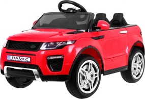 Ramiz Elektrické autíčko Rapid Racer pro děti, červené SUV + dálkové ovládání