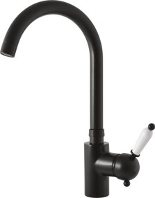 Slezák - RAV Dřezová baterie LABE - L519.x/4CMAT, Černá mat Připojovací hadičky - závit: 1/2"
