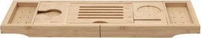 Mexen Bamboo polička na vanu 70-105 cm, přírodní bambus - 701170-00