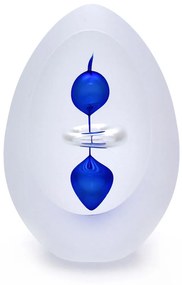 Broušené těžítko - dekor 08, Modrá, 13 cm | České sklo od Artcristal Bohemia