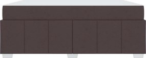 Rám postele s matrací Tmavě hnědá 180 x 200 cm textil 3398303