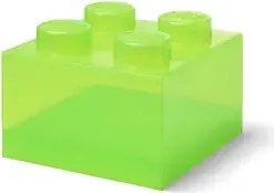 Room Copenhagen LEGO Storage Brick 4 víko Translucent světle zelená /