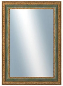 DANTIK - Zarámované zrcadlo - rozměr s rámem cca 50x70 cm z lišty HRAD zelená (3005)