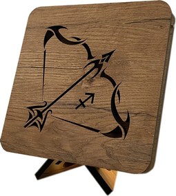 Li-Go Znamení "Střelec" lampa 19x19 cm provedení povrchu: dub světlý