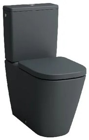 Laufen Meda - WC kombi mísa, vario odpad, Rimless, matný grafit H8241117580001