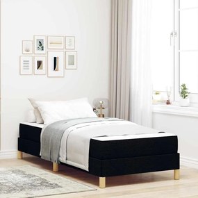 Postel s boxspringem s matrací Černá 90 x 200 cm textil 3398537