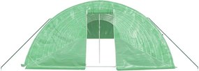 Skleník s ocelovým rámem zelený 90 m² 18 x 5 x 2,3 m 3188090