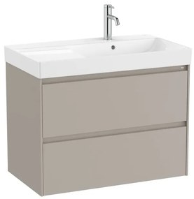 Koupelnová skříňka s umyvadlem Roca Ona 80x64,5x46 cm písková mat ONA802ZPMP