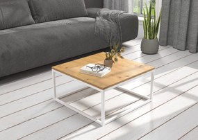 ADRK Furniture Konferenční stolek BELTEN 65x65 CT-BEL-W-A