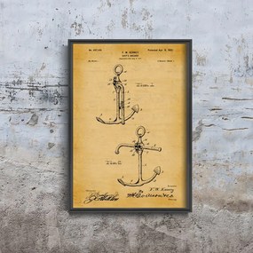 Plakát Plakát Patent na kotvu kenney lodi
