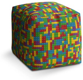 Sablio Taburet Cube Barevná stavebnice: 40x40x40 cm