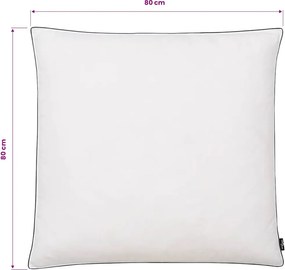 Polštáře 2 ks výplň z prachového peří/peří těžké 80x80 cm bílé 132890