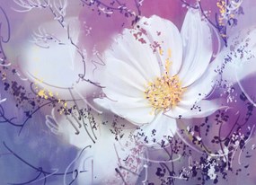 Malvis ® Tapeta Bílý květ Vel. (šířka x výška): 288 x 200 cm