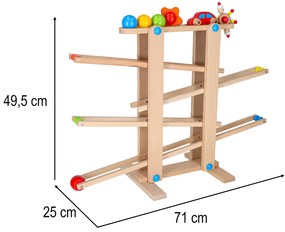 Creative Corner Dřevěná kuličková dráha Montessori XXL