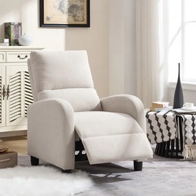 Relaxační křeslo, béžová, manšestrová látka, TV-4011 BGE2 Barva: šedá