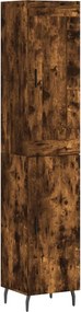 Skříň highboard kouřový dub 34,5 x 34 x 180 cm kompozitní dřevo 3200150