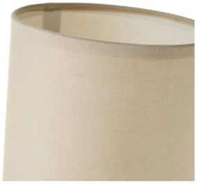 Béžová keramická stolní lampa s textilním stínidlem (výška 24,5 cm) – Casa Selección