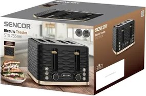 SENCOR STS 7551BK černá / Topinkovač / 1600 W / 4 sloty
